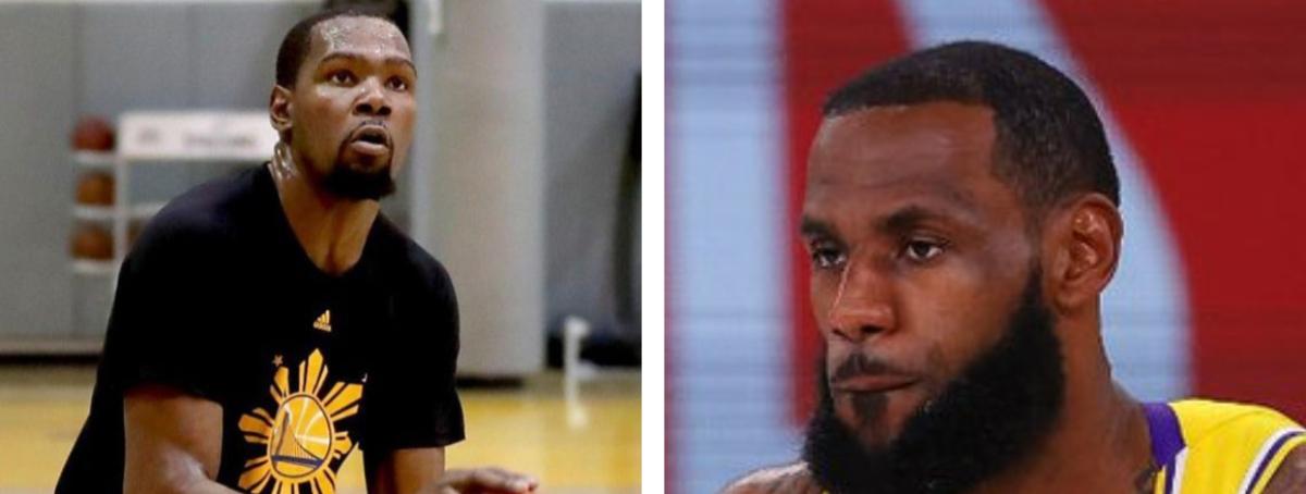 LeBron James y Durant, a cuadros con los bombazos en Lakers y Nets