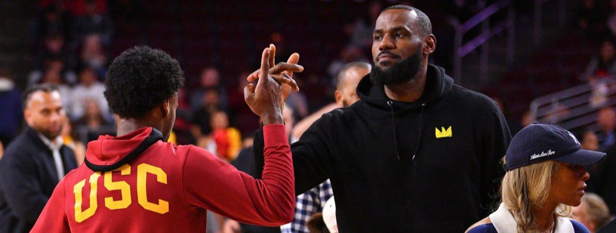 Jimmy Butler y Anthony Davis, en shock por LeBron James: Bronny ...
